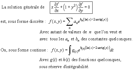 dérivées partielles avec changement de variables (suite) : exercice de ...