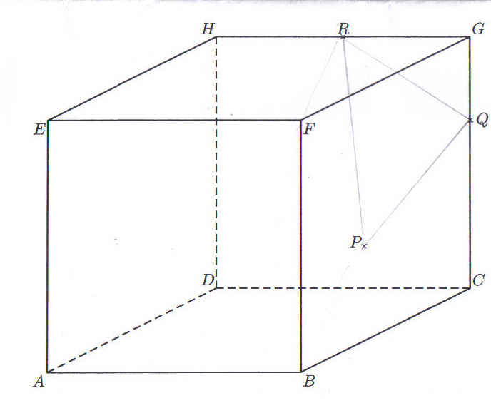 Déterminer l'intersection de deux plans dans un cube : exercice de ...