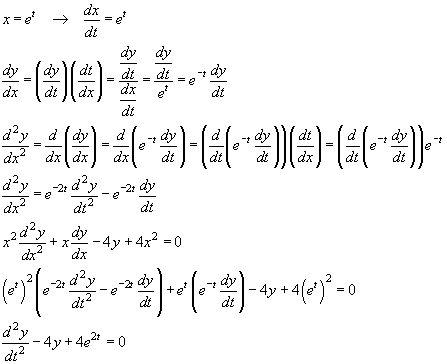 equa diff du second ordre a coefficients NON constants..., exercice de ...
