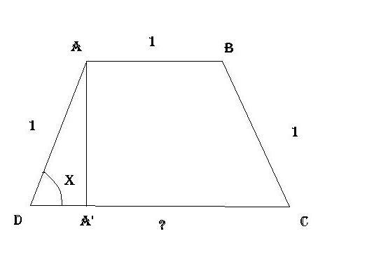 Exercice sur un trapeze isocele : exercice de mathématiques de première ...