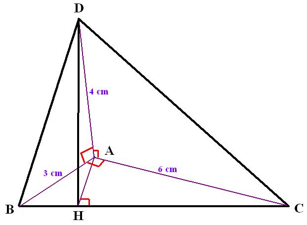 Calcule dans l'espace - Tétraèdre triangle, exercice de /THÈME ...