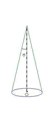 équation d'un cône demi-angle : exercice de mathématiques de première ...