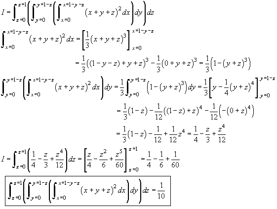 intégrale triple - forum de maths - 220351