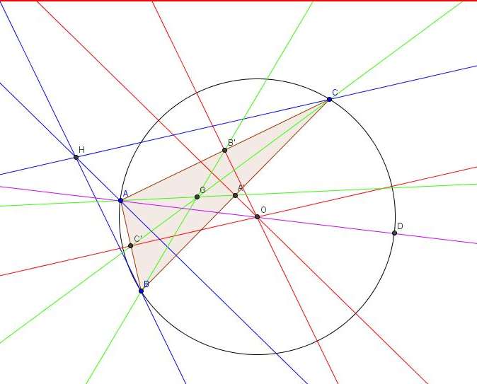 droite d'Euler et demonstration : exercice de mathématiques de seconde ...