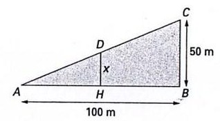Aires, triangle trapèze, exercice de équations et inéquations - 242619