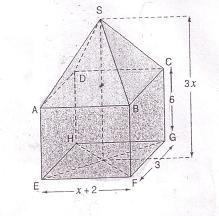 Aire de la base de la pyramide : exercice de mathématiques de troisième ...