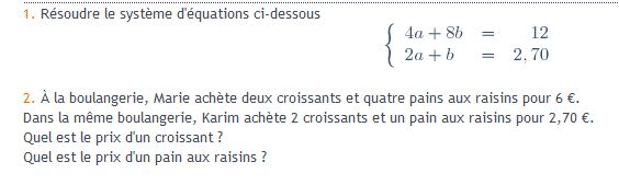 Système d'equation à deux inconnus - forum de maths - 361941