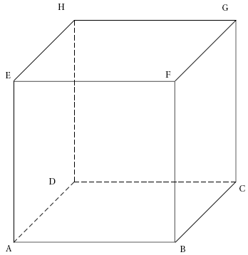 Cube , exercice de /THÈME/ géométrie dans l espace - 398414