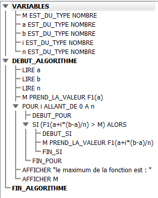 Fonction polynome à transformer en algorithme : exercice de ...