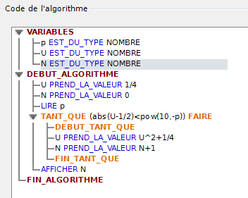 Algorithme, exercice de algorithmique - 479489