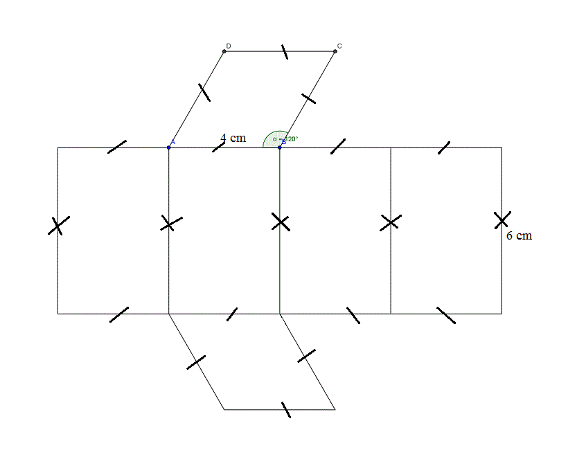 Patron du prisme droit dont la base est un losange. - Forum ...