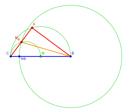 Un triangle rectangle et une médiane. - forum de maths - 499461