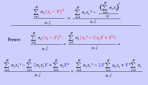 Preuve de la formule de Variance - forum de maths - 505626