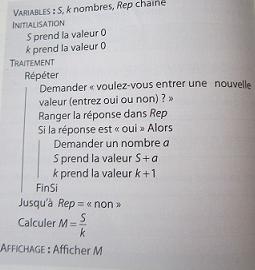 Algorithme - Forum mathématiques seconde algorithmique et programmation (thème transversal ...