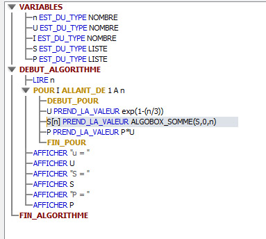 Suite et algorithme , exercice de Fonction Logarithme - 523519