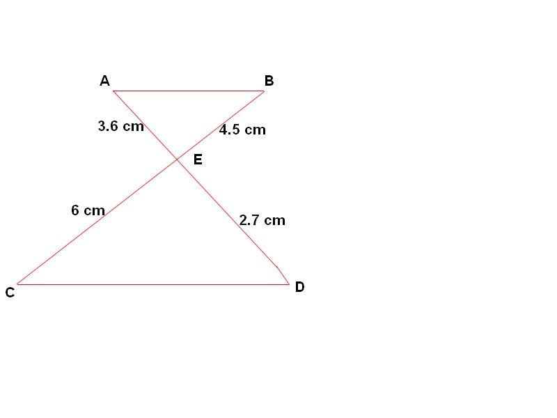 trapèze, exercice de Géométrie plane : Thalès, triangles semblables ...