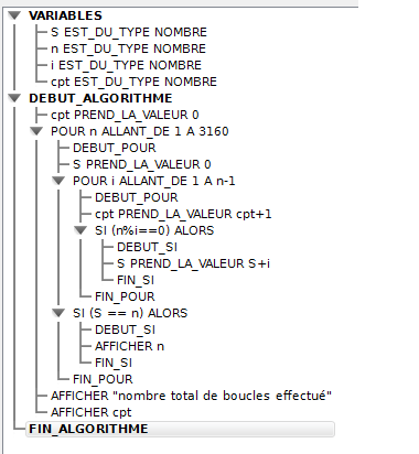 Algorithme : exercice de mathématiques de terminale - 529573