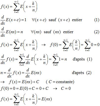 La partie entière - Forum mathématiques Licence Maths 1e ann analyse ...