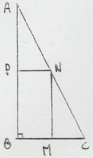 Exercice fonction dans un triangle rectangle, exercice de fonctions ...