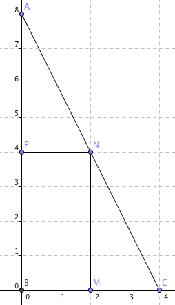 Exercice fonction dans un triangle rectangle, exercice de fonctions ...