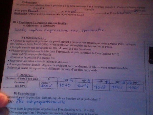 Tp De Physique Exercice De Autres Ressourcess 551014