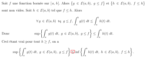 Intégrale de Riemann - Intégrale inférieure et supérieure - forum ...