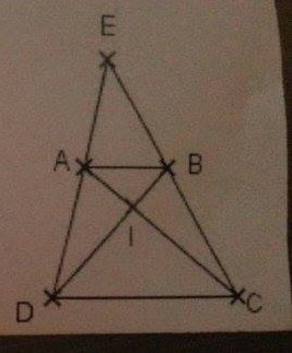 ABCD est un trapèze, exercice de géométrie - 577374