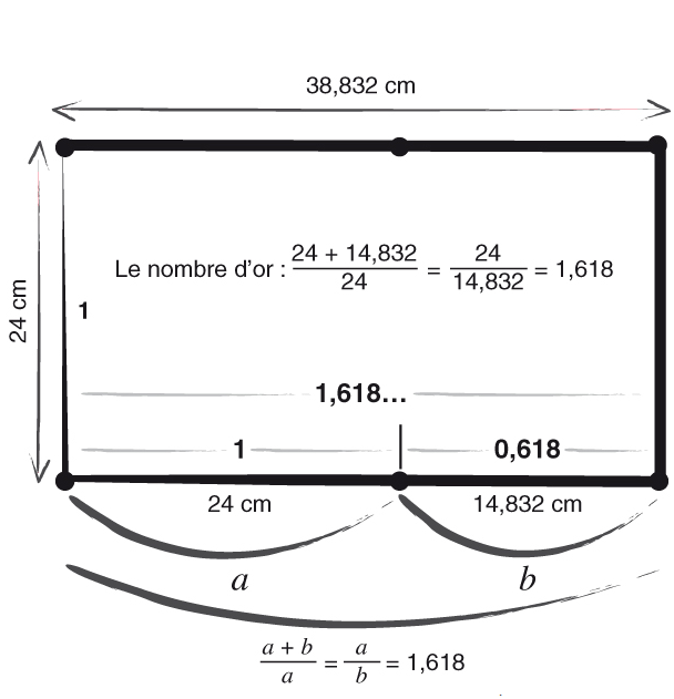 Nombre d'or et rectangle d'or, exercice de fonctions polynôme - 587384