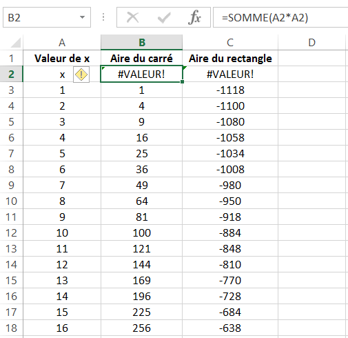 Tableur - forum mathématiques - 694167