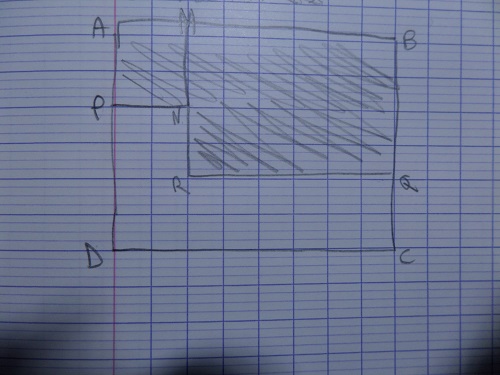 Un rectangle ABCD où AB=8 et BC=6 : exercice de mathématiques de ...