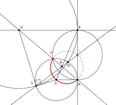 cercles orthogonaux, exercice de géométrie - 738429