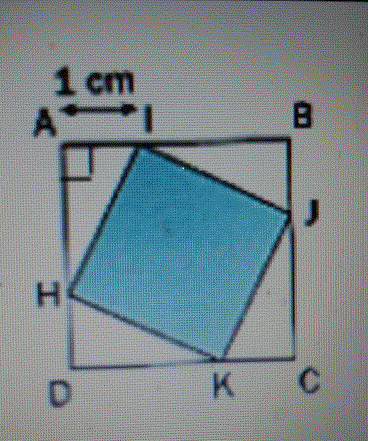 Calcule l?aire de HIJK , exercice de triangle rectangle - 766689