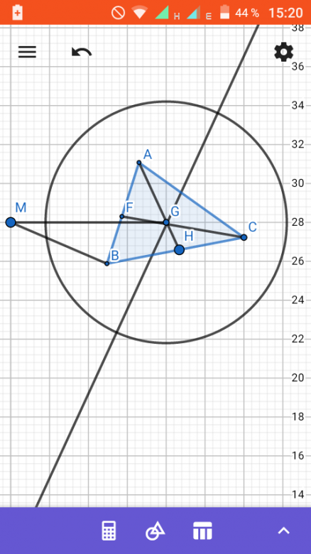 Vecteurs: calcule de GA+ GB + GC= 0