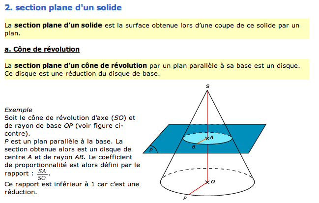 Section des solides - Forum mathématiques troisième géométrie dans l espace - 833925 - 833925