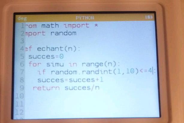Python nombre aléatoire : exercice de mathématiques de première - 864773 Python nombre aléatoire : exercice de mathématiques de première - 864773