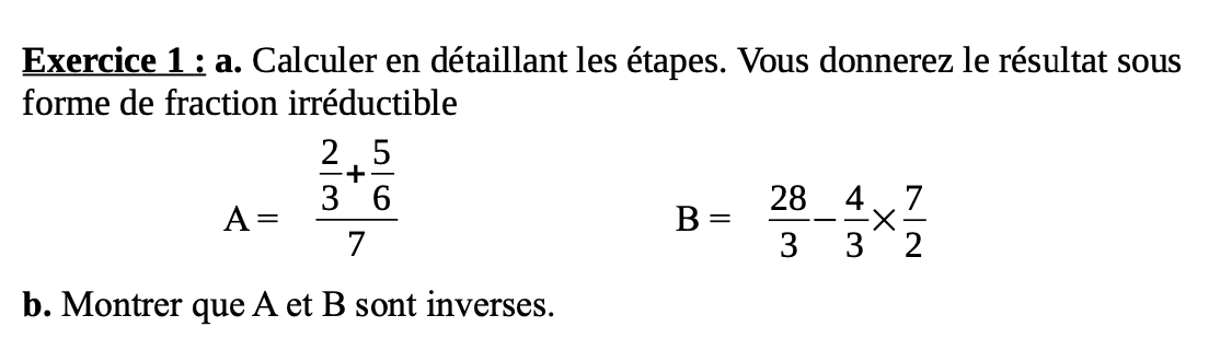 Fraction - forum de maths - 880261